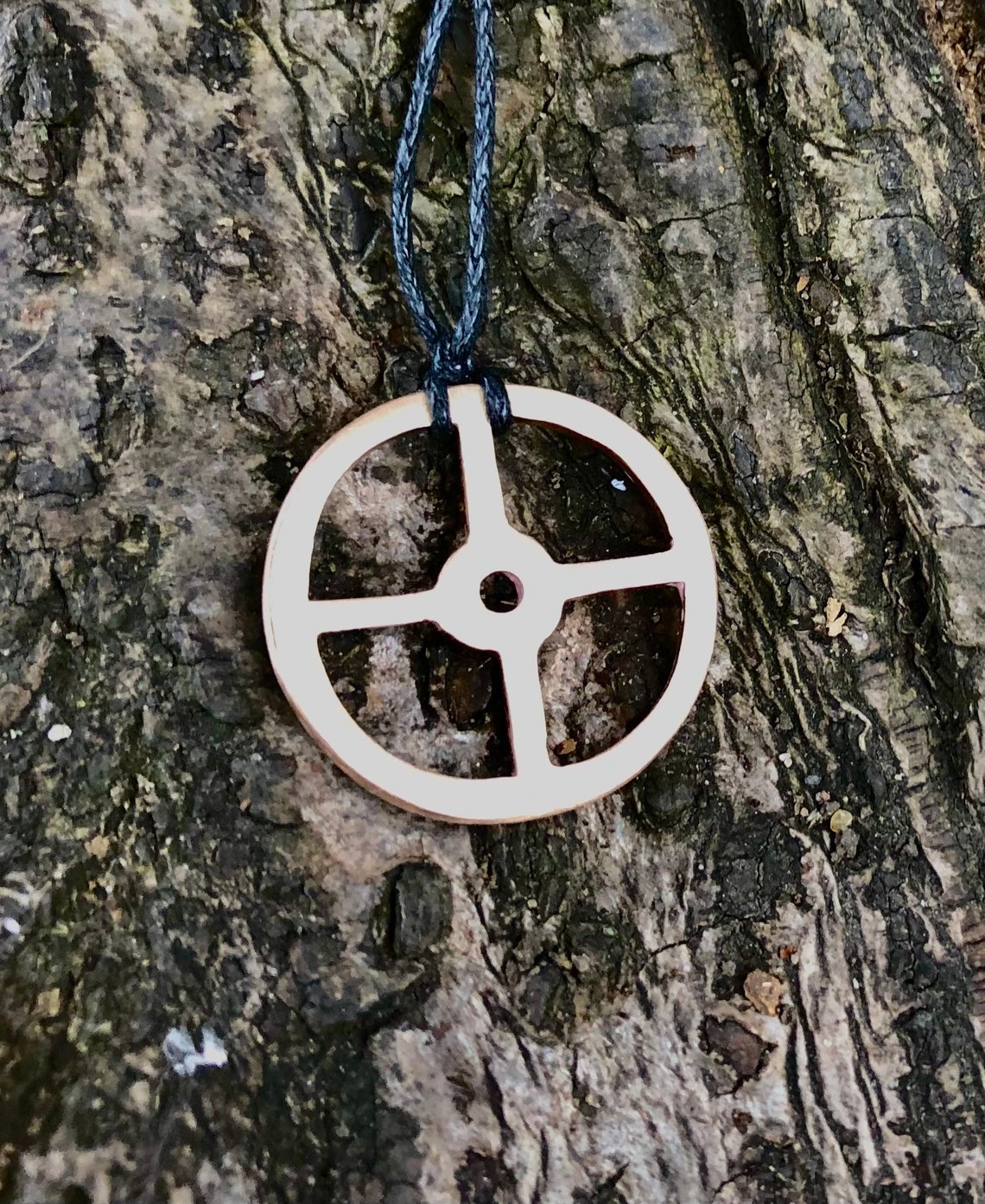 Solar Cross Necklace Norse Sun Wheel Pendant. Celtic - Etsy UK