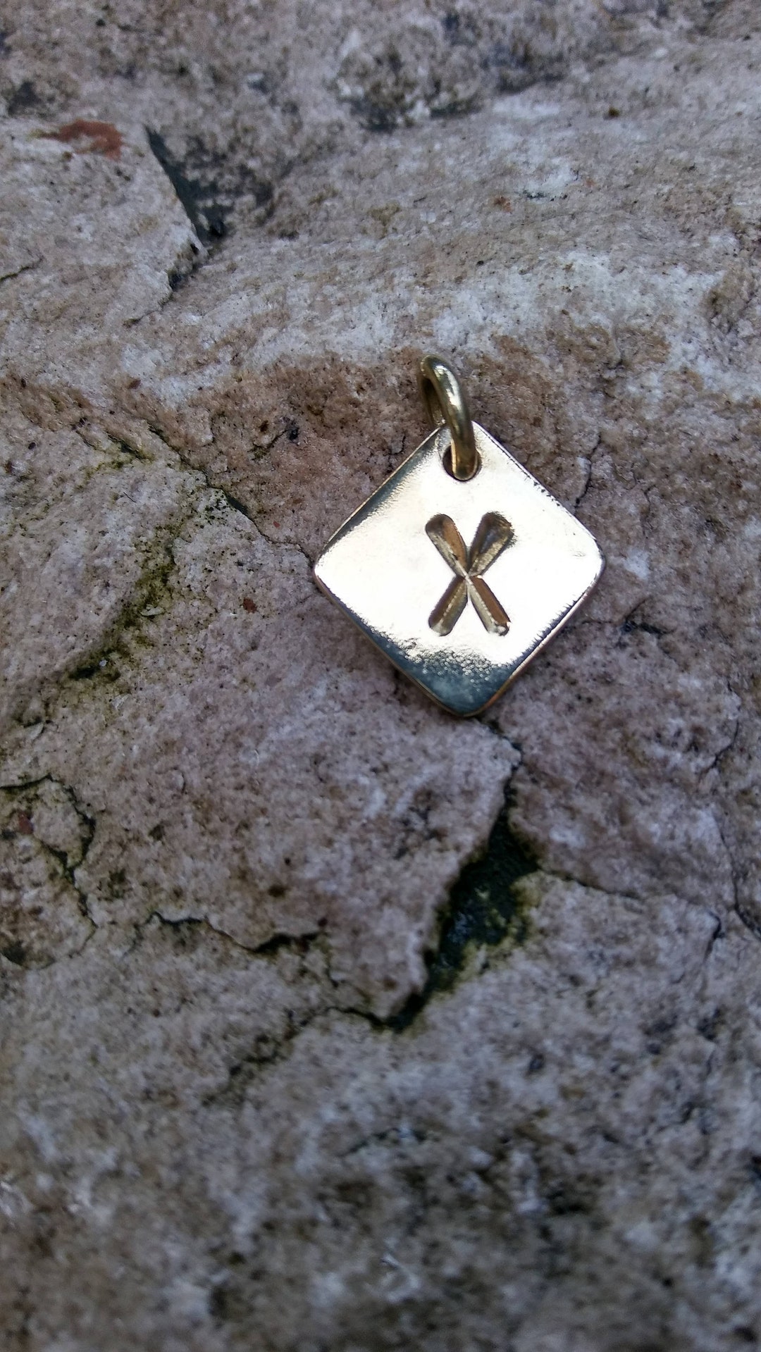 Gebo Rune Norse Pagan Necklace - Etsy