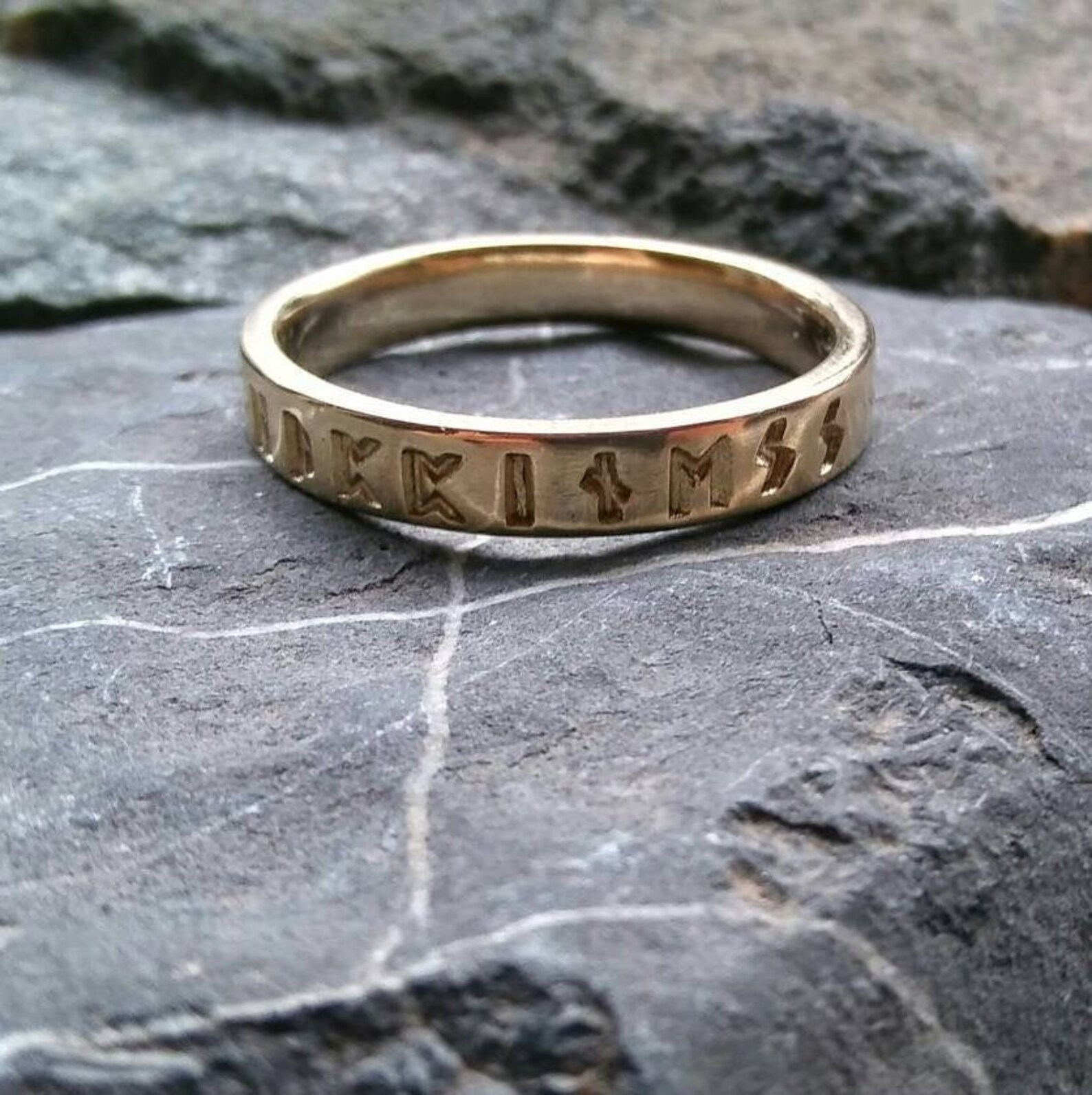 Personalised Rune Ring Made to ORDER Specially for You Viking - Etsy