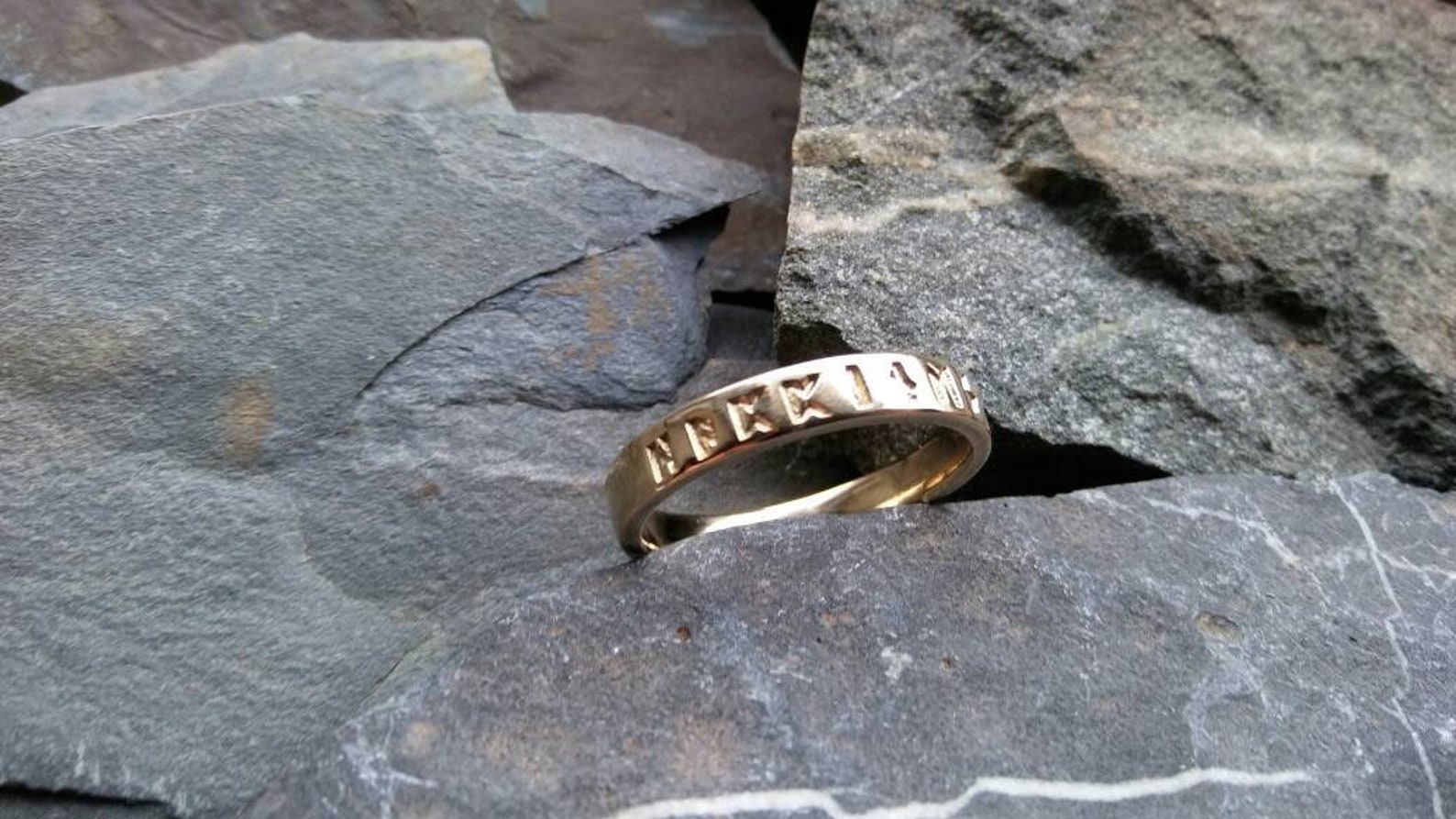 Personalised Rune Ring Made to ORDER Specially for You Viking - Etsy