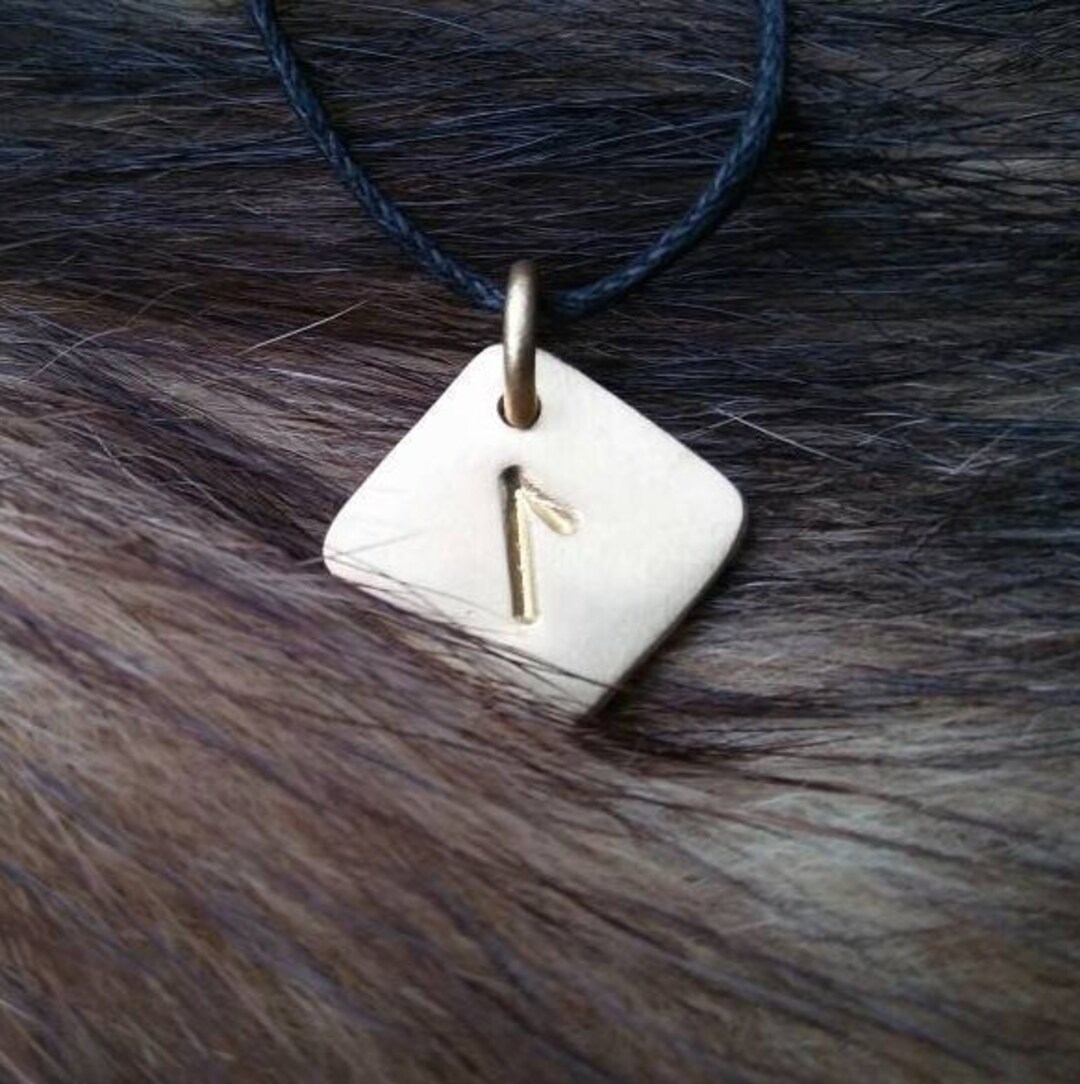 Laguz Rune Pendant Pagan Amulet Viking Elder Futhark Runes - Etsy
