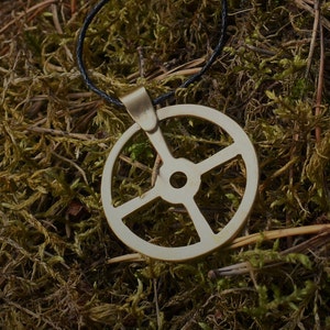 Norse Solar Cross Pendant: Bronze Sun Wheel, Pagan Jewelry - Etsy