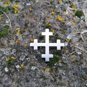 Silver Cross Pin Brooch Fibula Early Christian Viking Pagan - Etsy