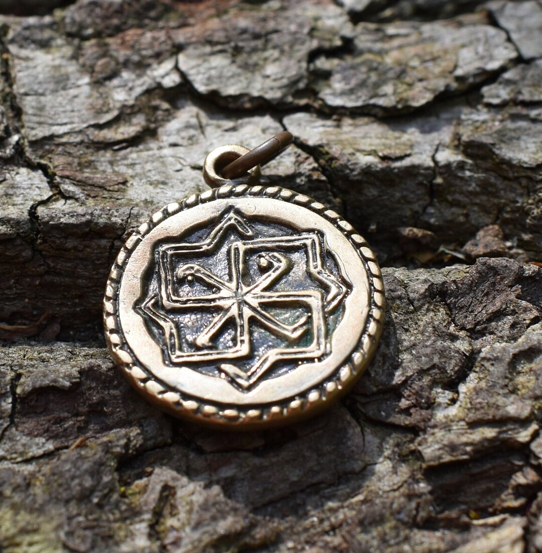 Pagan Esoteric Double Sun Wheel Pendant Star Mandala - Etsy