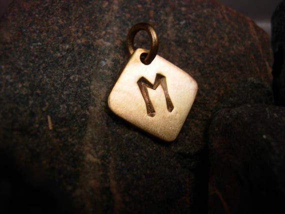 Norse rune Ehwaz E rune amulet pendant runes futhark Viking | Etsy