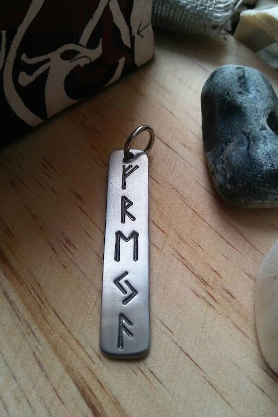 FREYA Rune Pendant Titanium Pagan Woman Amulet Norse Gods - Etsy UK