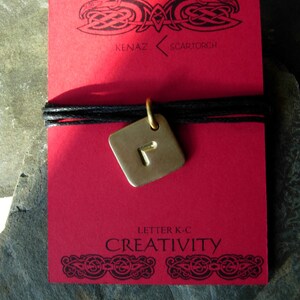 Norse Runes Kenaz Kaun Kaunaz K-C Intelligent Esoteric Jewelry. Wiccan ...