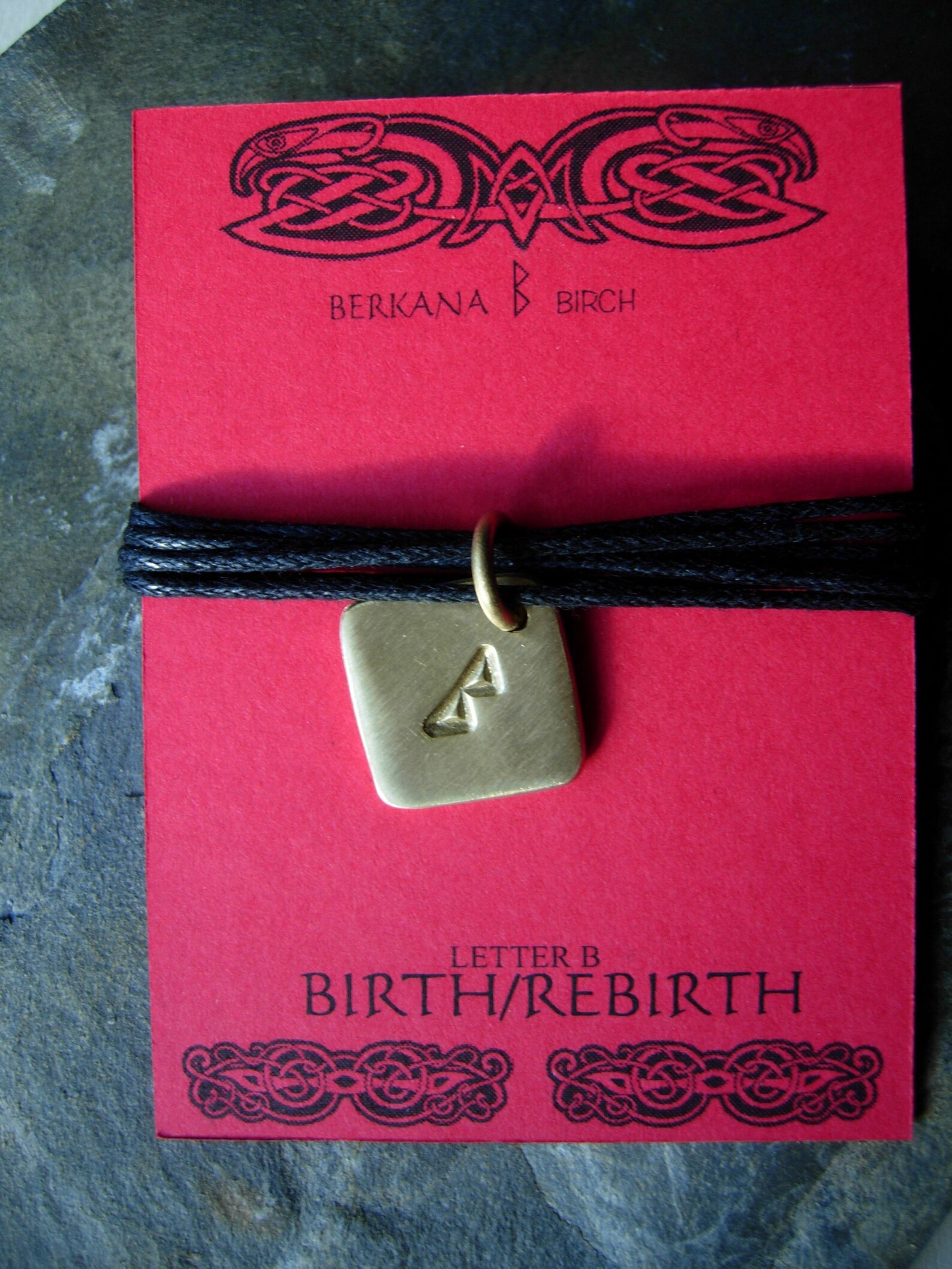 Berkana Bjarkan Beorc Rune Layering Pendant Viking - Etsy