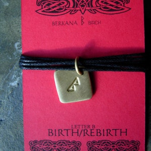 Berkana Bjarkan Beorc Rune Layering Pendant - Viking - Anglo-saxon ...