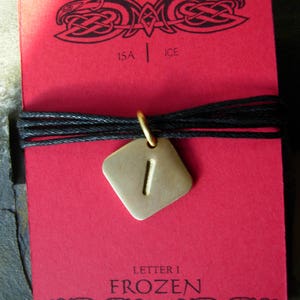 Rune Necklace is Isa I Runes. Elder Futhark Norse Runes. Viking Jewelry ...