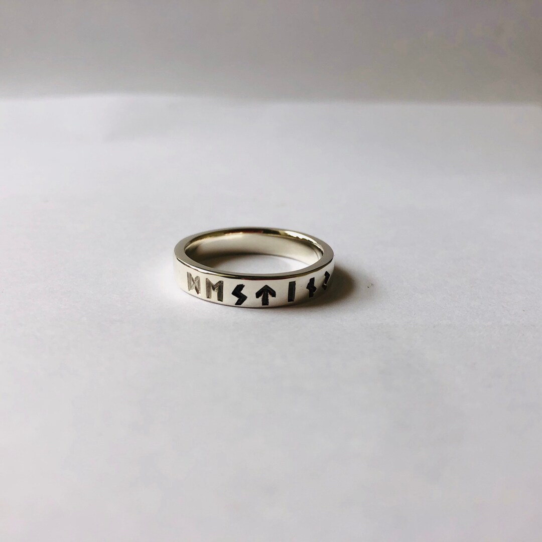 Rune Ring destiny IS All Norse Ring With Runes Uhtred the Last Kingdom ...