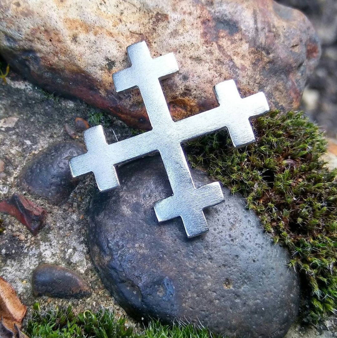Silver Cross Pin Brooch Fibula Early Christian Viking Pagan - Etsy