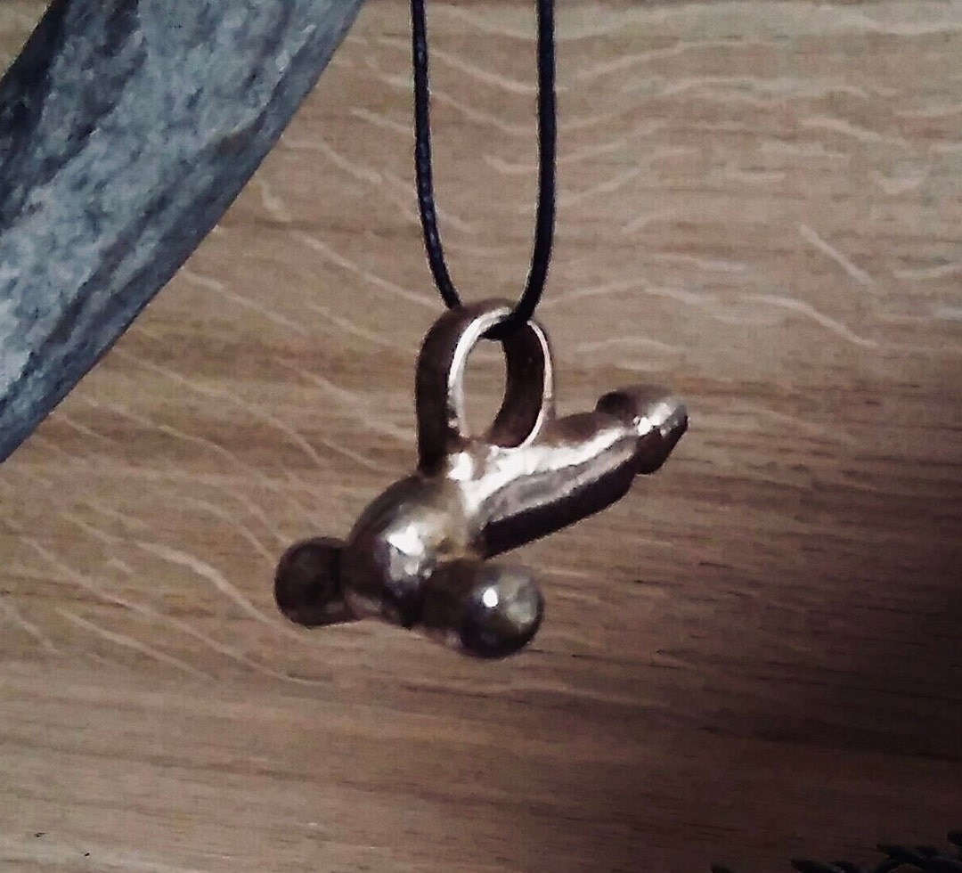 Phallus Penis Roman Fascinus Pendant Bronze Replica Man Fertility ...