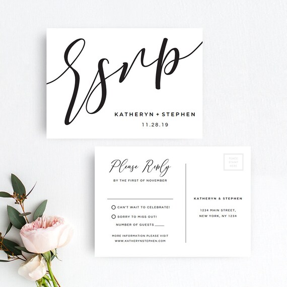 Rustic Rsvp Cards To Print