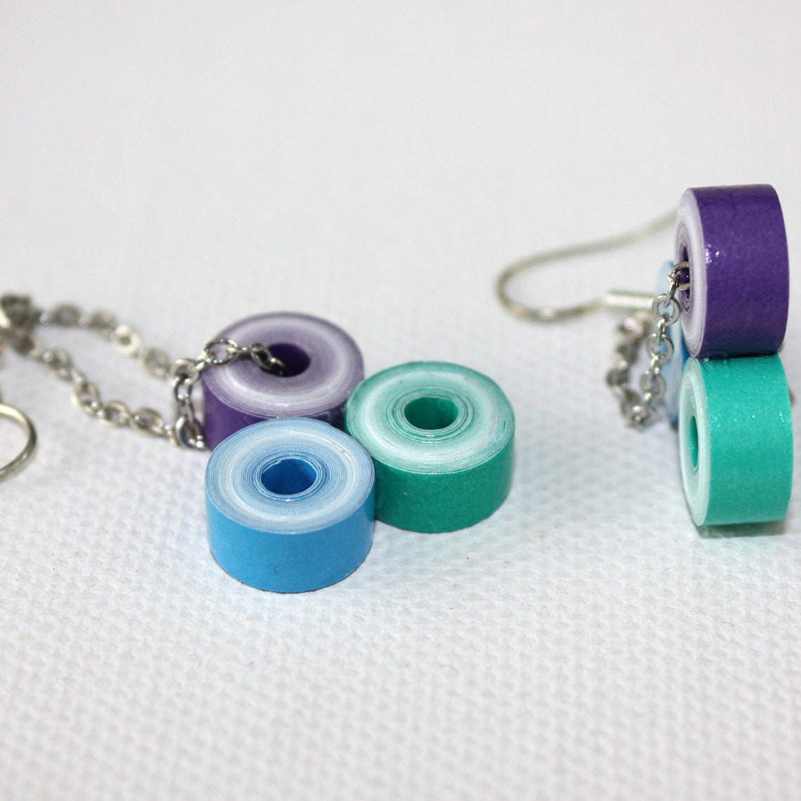 Dangling Paper Earrings. Paper Jewellery. Quilled Paper Earrings. Long ...