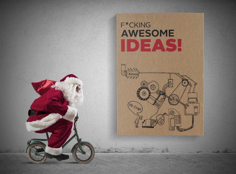 Kraft Cover A5 Eco Friendly Notebook - F*cking Awesome Ideas - Bullet ...