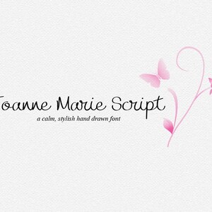 Calligraphy Font Joanne Marie Script Font Elegant Fonts Wedding Font ...