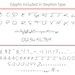 Signature Font Stephen Type Digital Font Brush Script Font Calligraphy ...