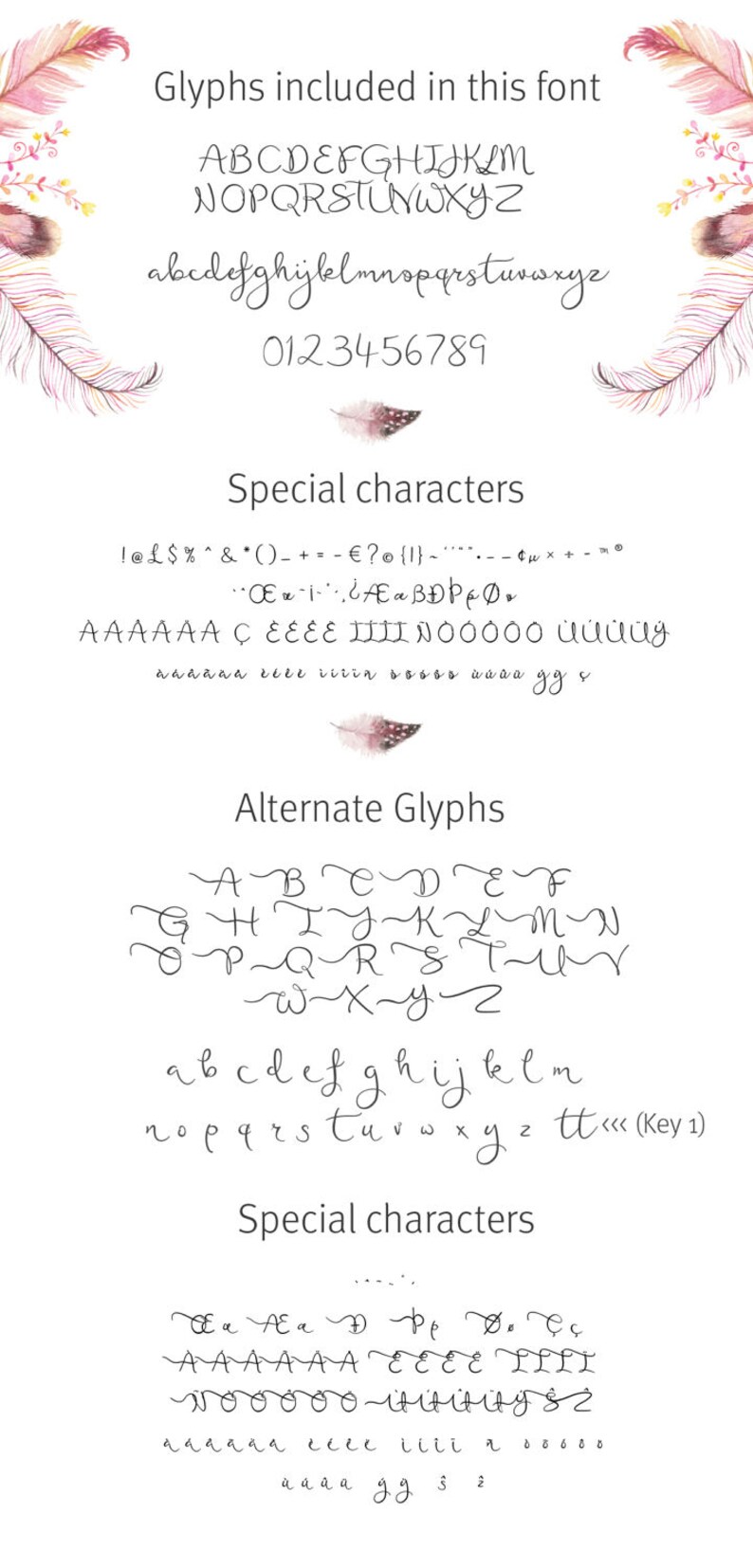 Wedding Font Script Font Featherly Bold Font Calligraphy Font Cursive ...