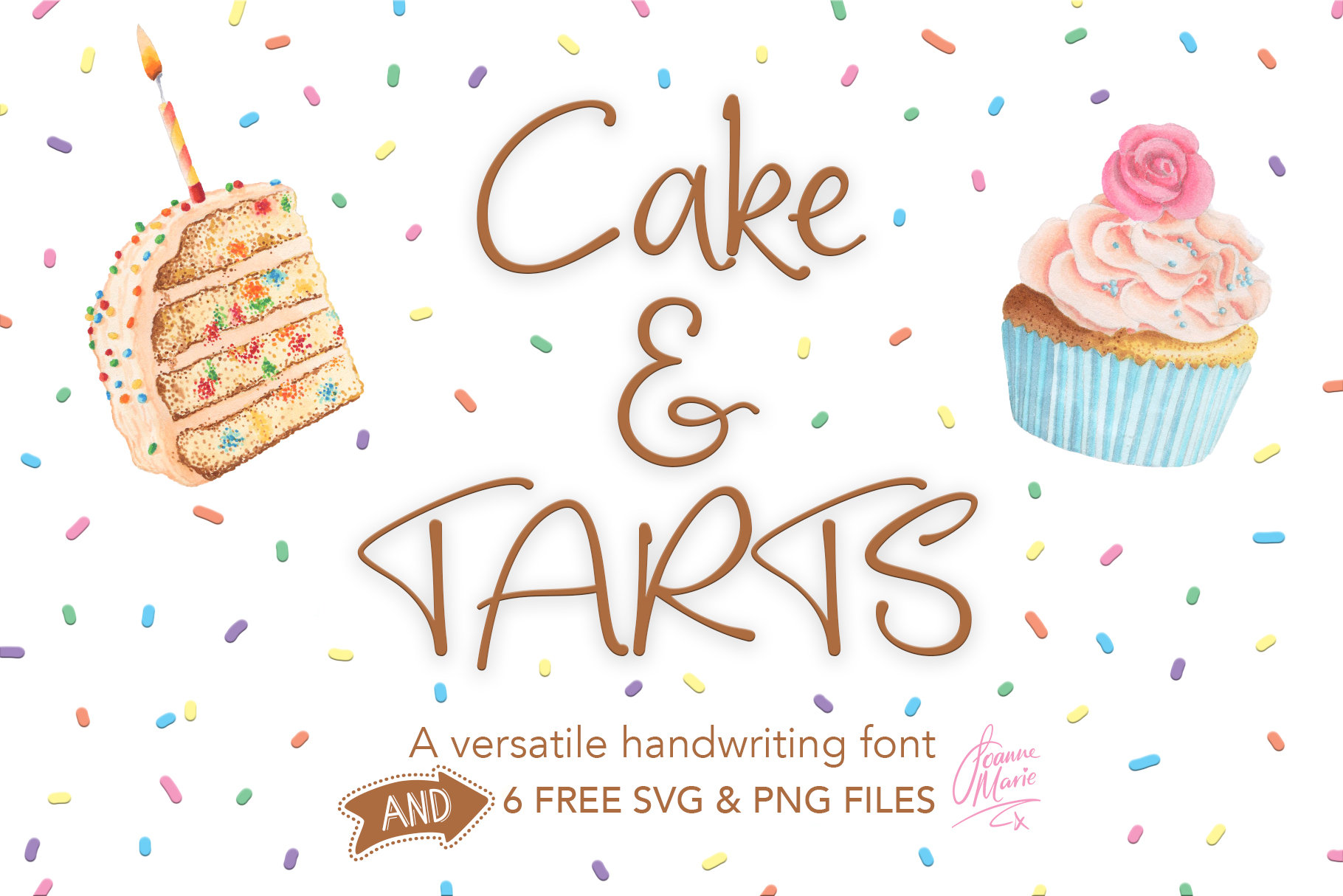 Cake and Tarts Font Hand Writing Font Free Svg Designs Hand Lettered ...