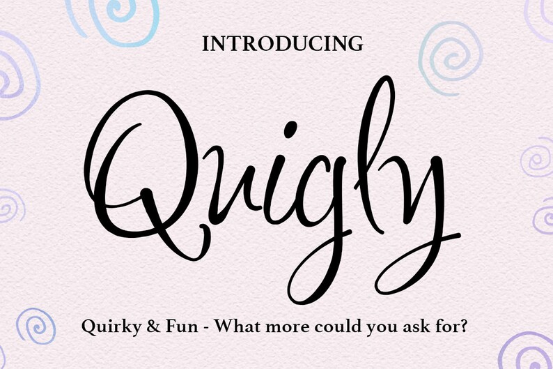 Logo Font Script Font Quirky Font Calligraphy Font Cursive Font Wedding ...