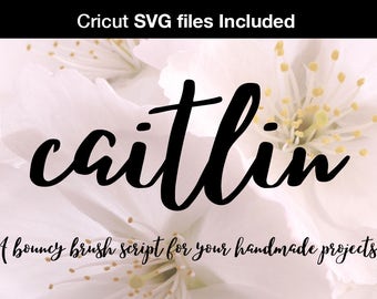 BRUSH Script Font, Calligraphy Font, Svg, Dxf, Eps, Png, TTF Files ...