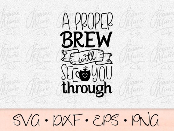 Brew Hand Lettered Svg File Svg Design Coffee Svg Cricut and | Etsy