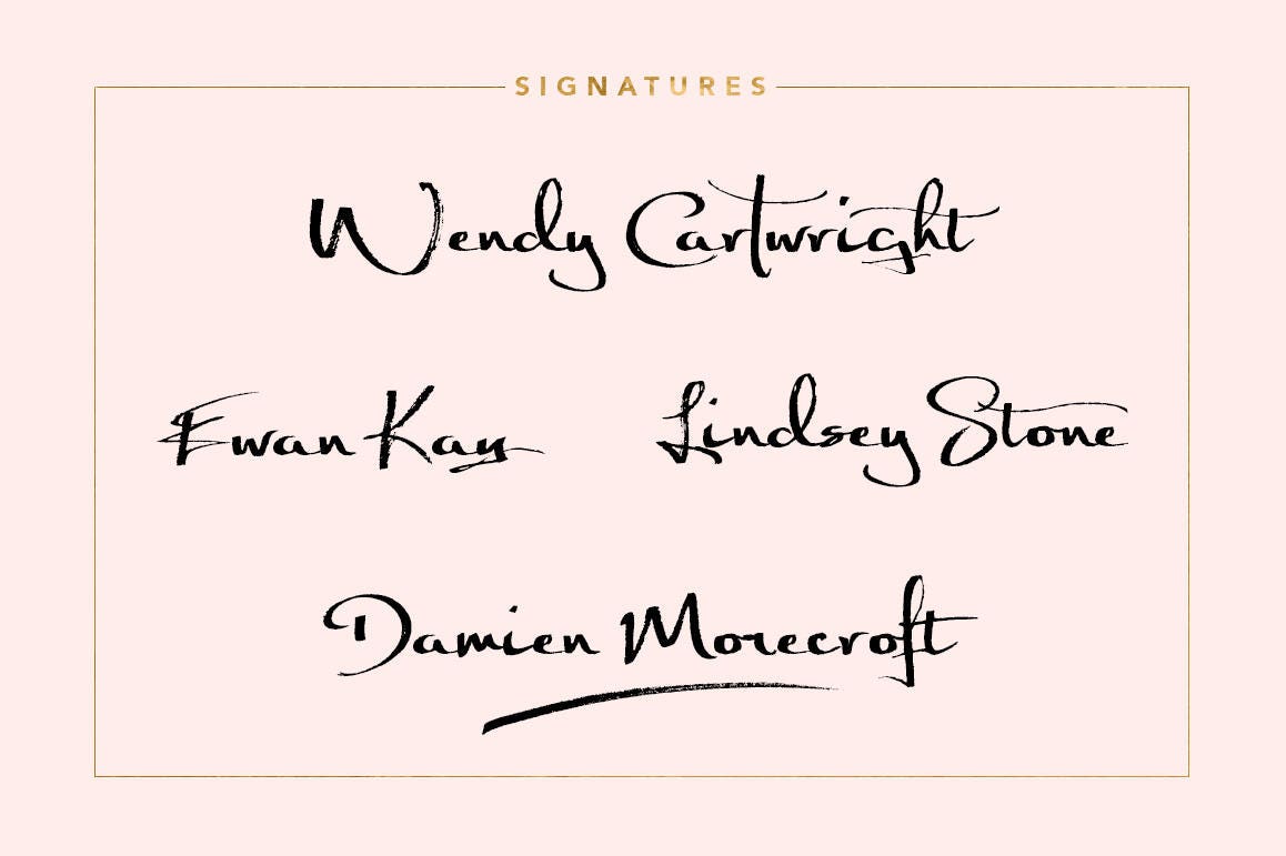 Brush Font Signature Font Significant Font Brush Script Font ...