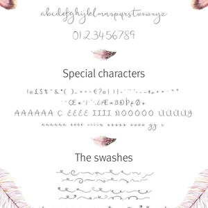 Wedding Font Script Font Featherly Font Calligraphy Font Cursive Font ...
