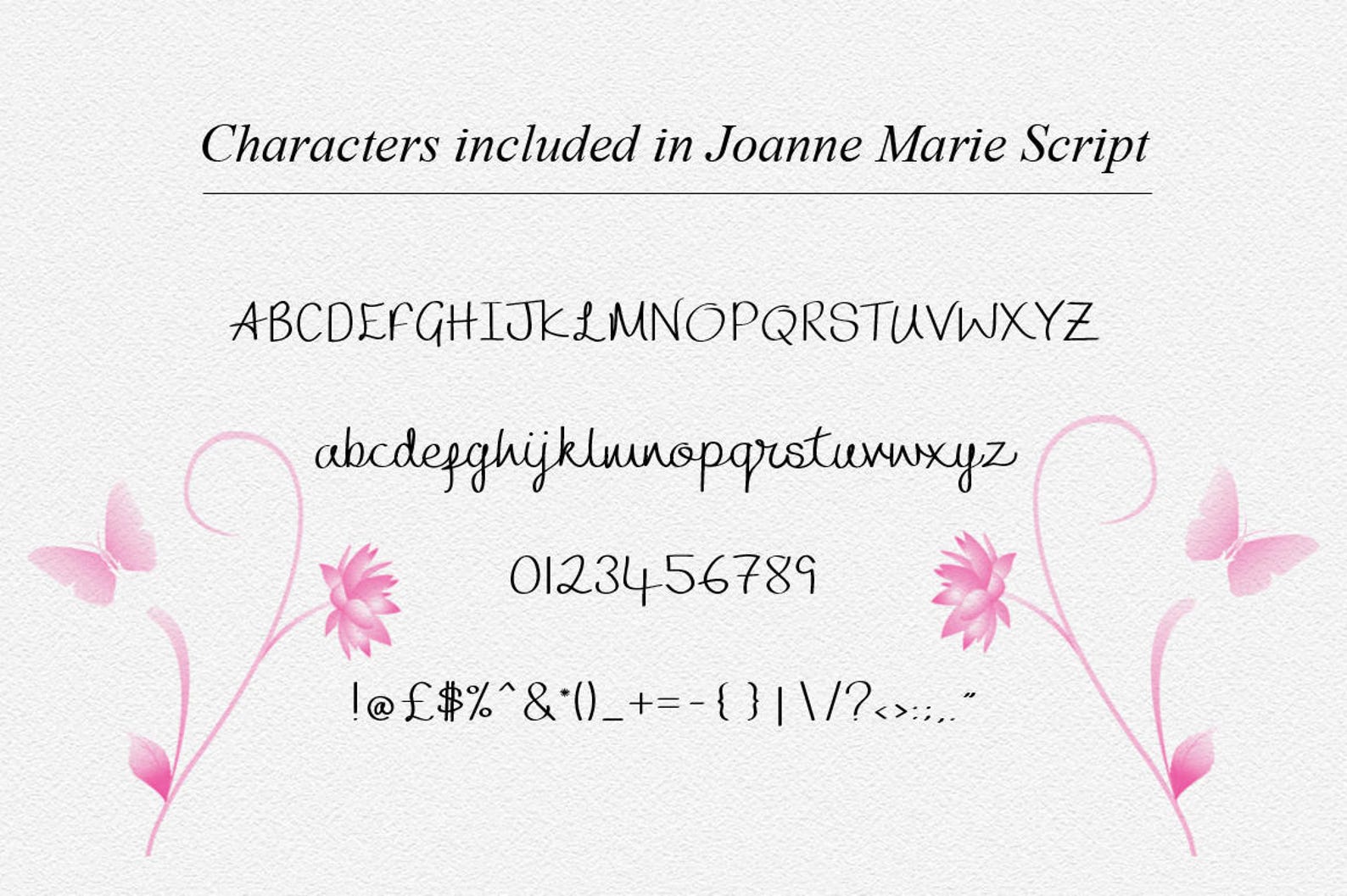 Calligraphy Font Joanne Marie Script Font Elegant Fonts Wedding Font ...