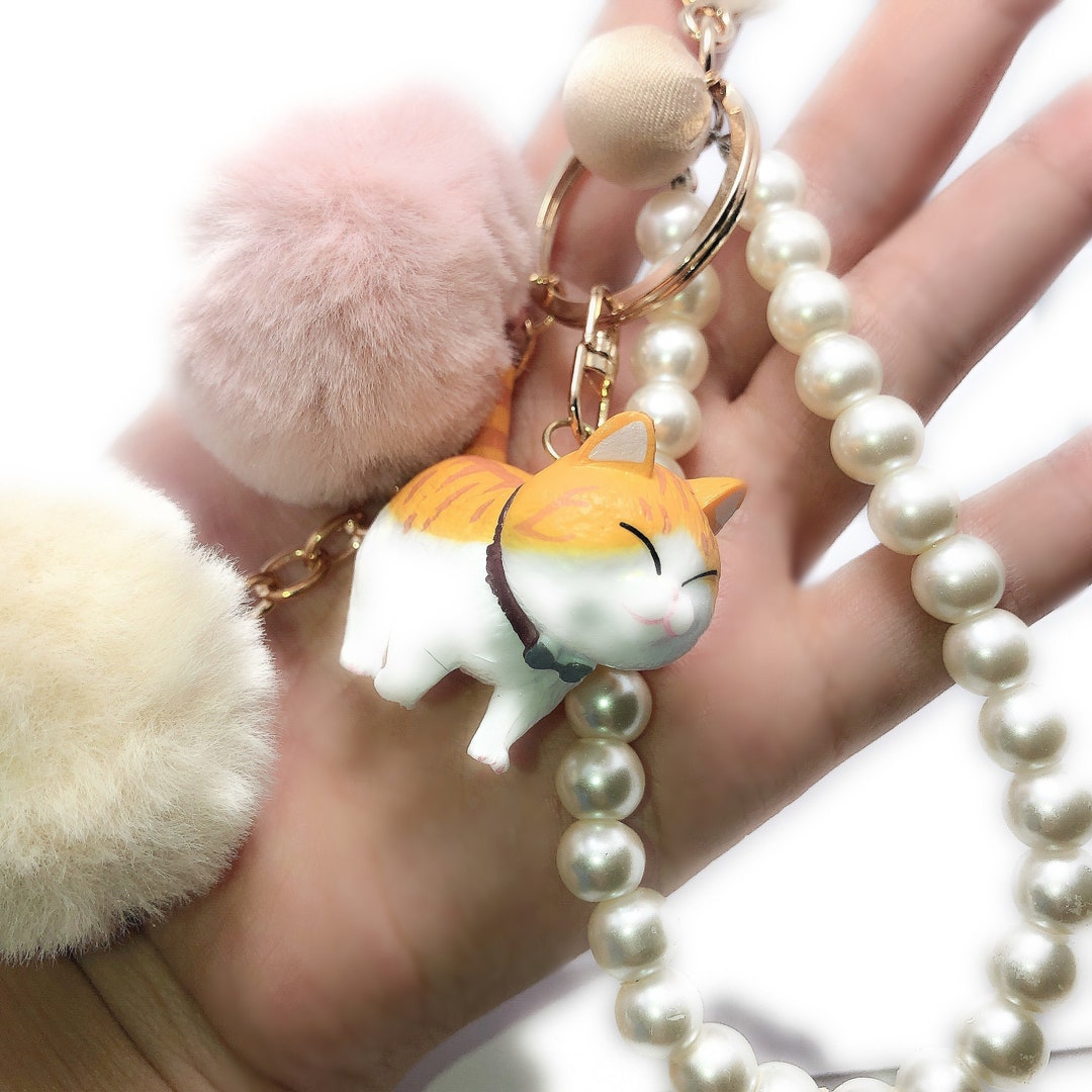 Japanese Cat Bag Charm/ Keychain Soft Cat Bag Charm/ Keychain - Etsy
