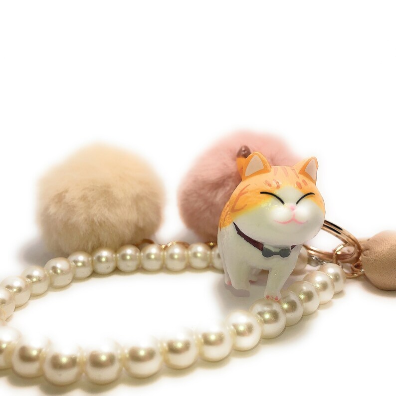 Japanese Cat Bag Charm/ Keychain Soft Cat Bag Charm/ Keychain | Etsy