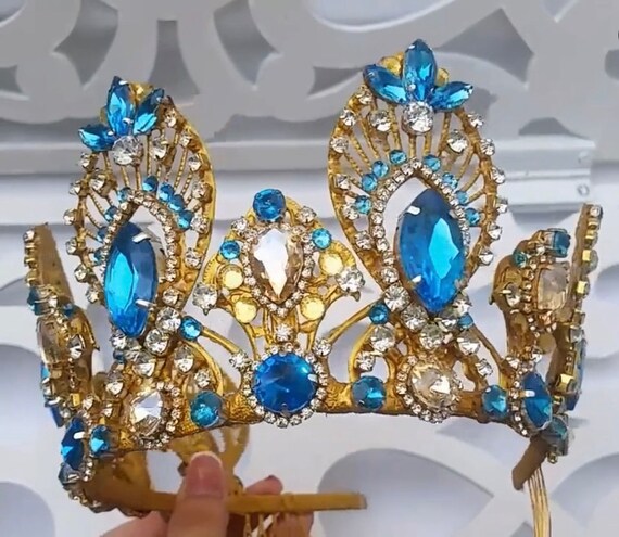 Yellow Crown Blue Logo