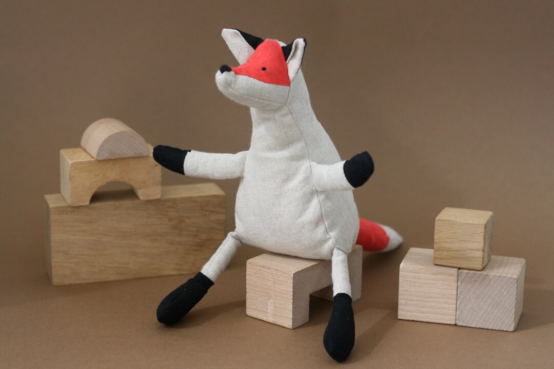 Lockdown Animals Fox, Organic Plushie Fox, Ecofriendly Toy, Plush Doll ...