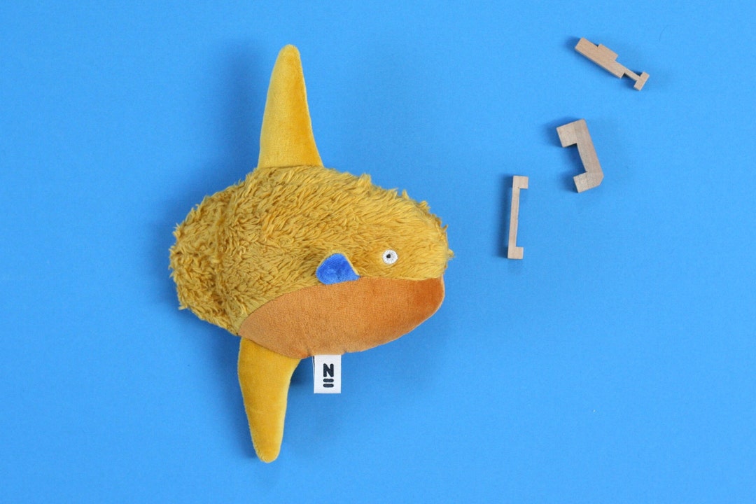 Handmade Organic Sunfish (S), Maanvis, Mola Mola, Sustainable Toy ...