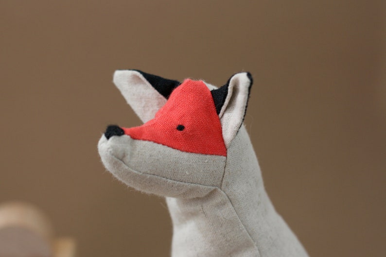 Lockdown Animals Fox, Organic Plushie Fox, Ecofriendly Toy, Plush Doll ...