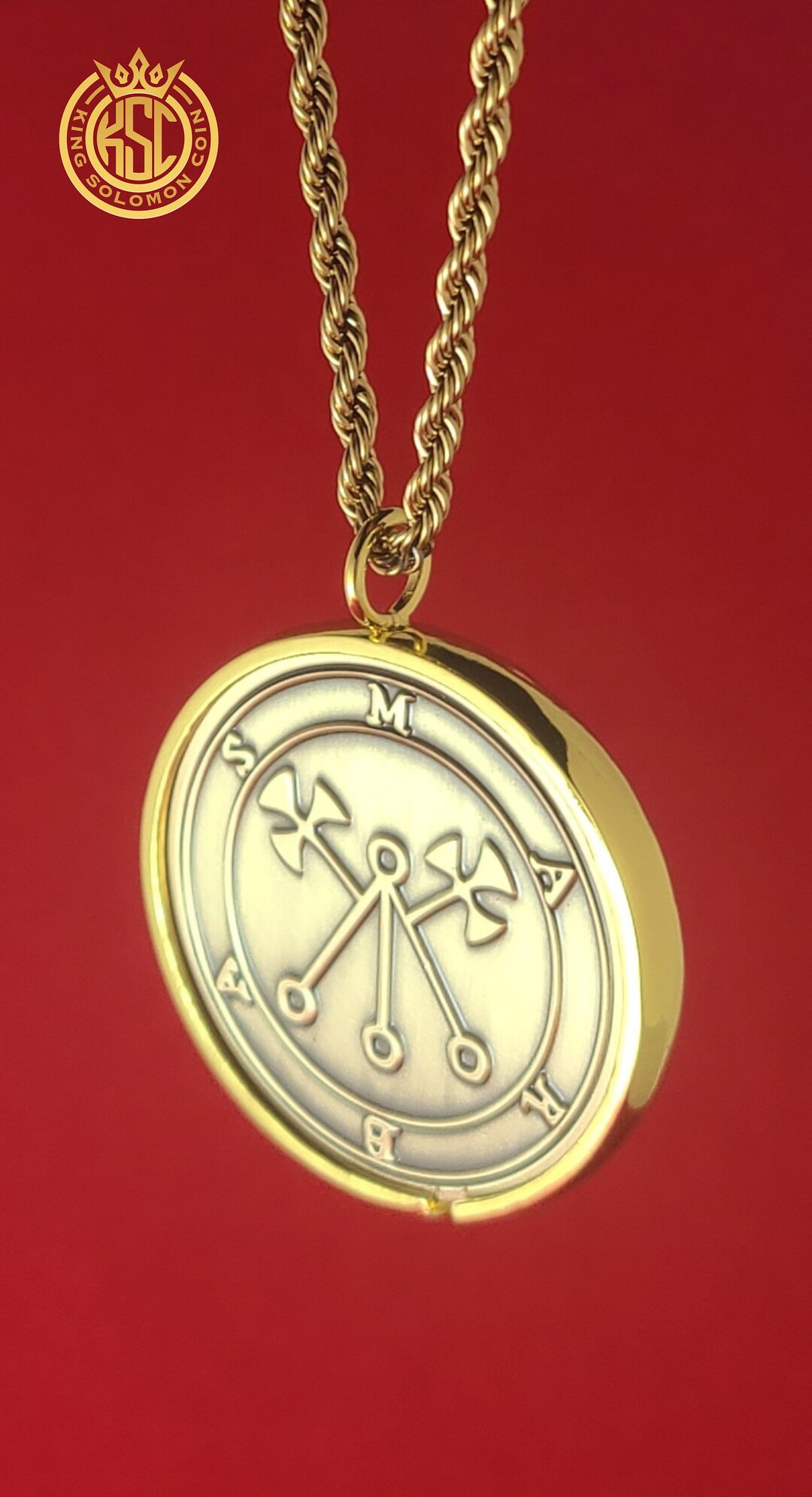 Marbas Demon Sigil Necklace, Ars Goetia Seal, Insight Talisman, Occult ...