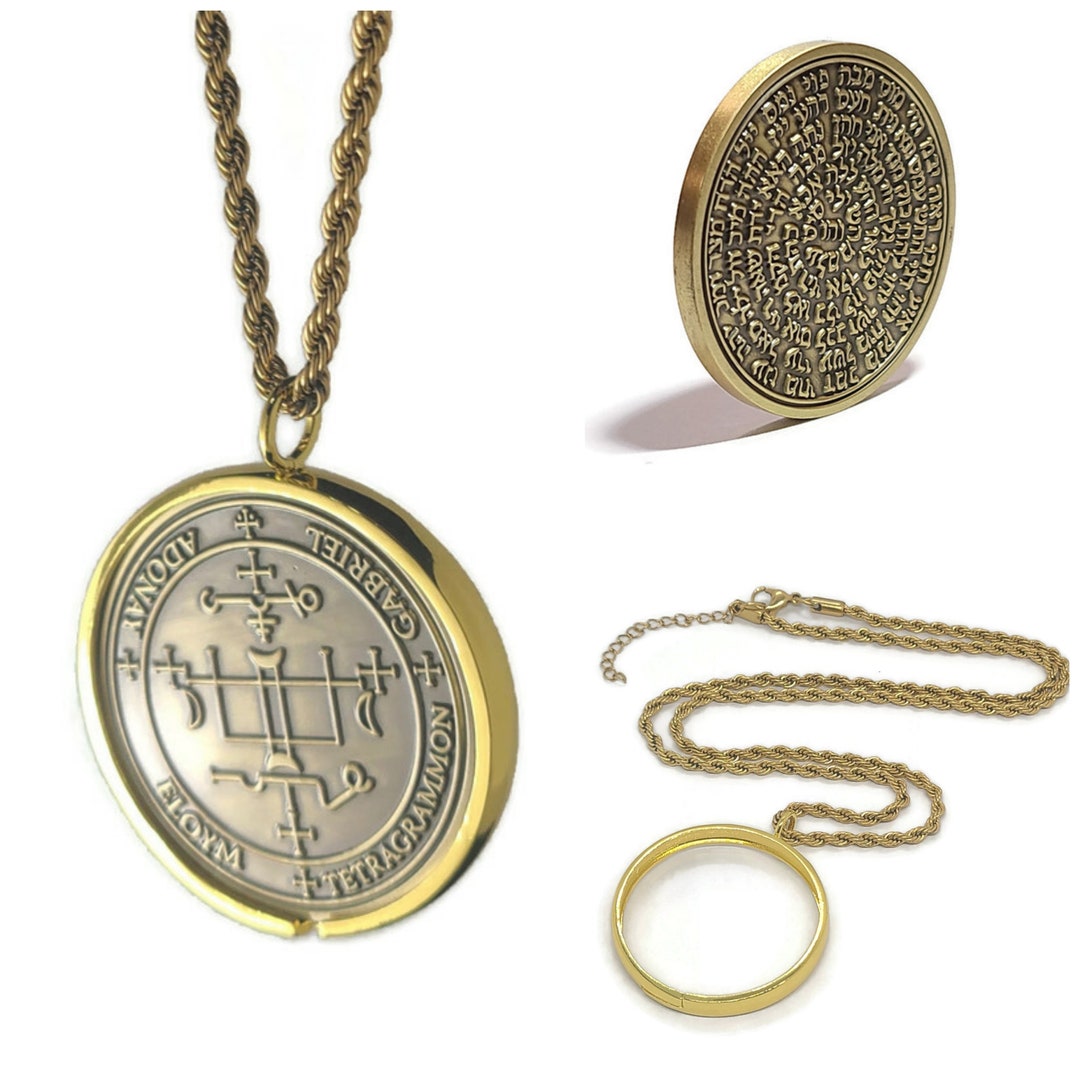 The Archangel Gabriel 72 Names of God 1fitall King Solomon Coin Bezel ...