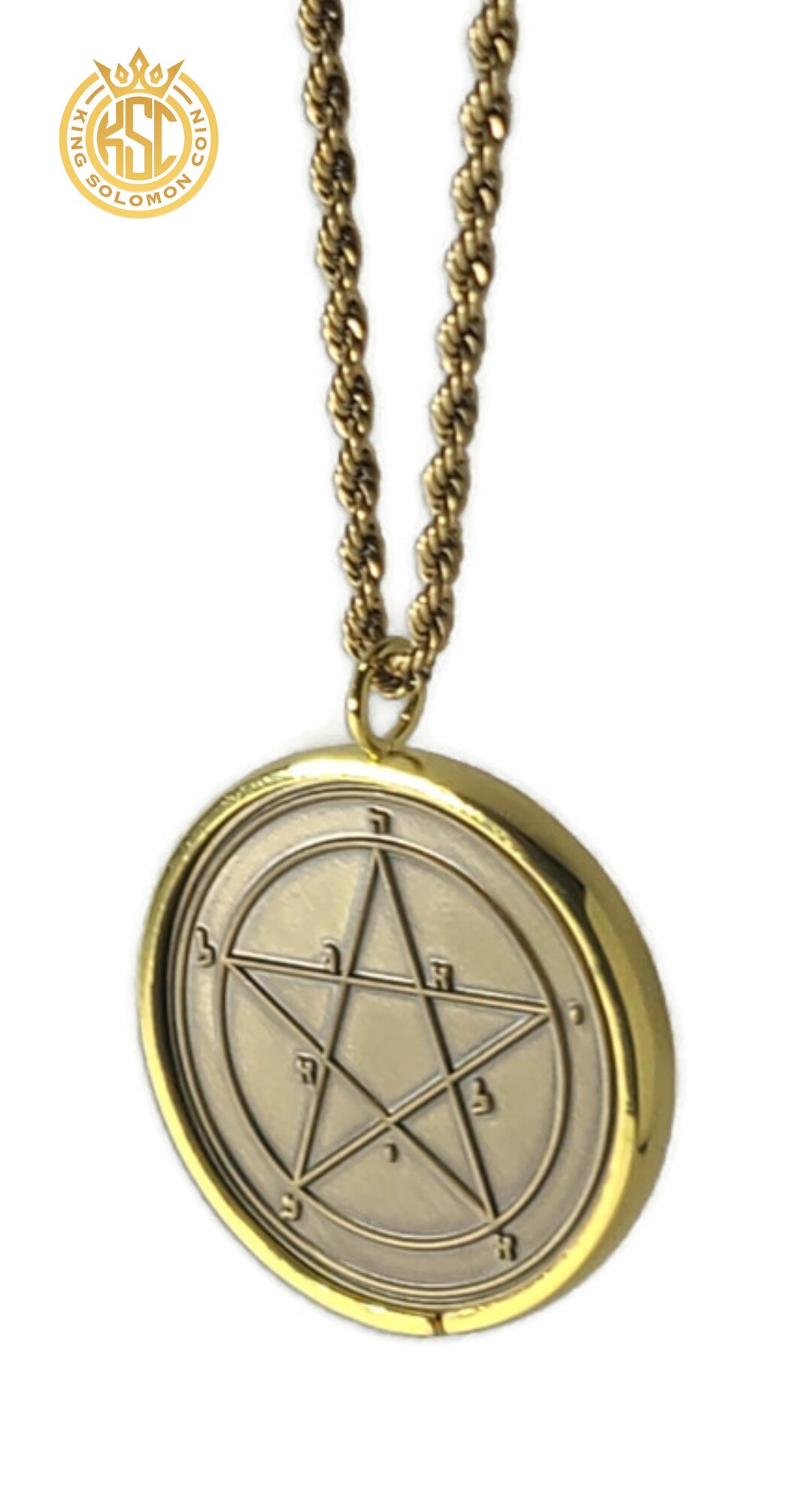 First Pentacle Of Mercury Necklace Charisma Communication Talisman 72