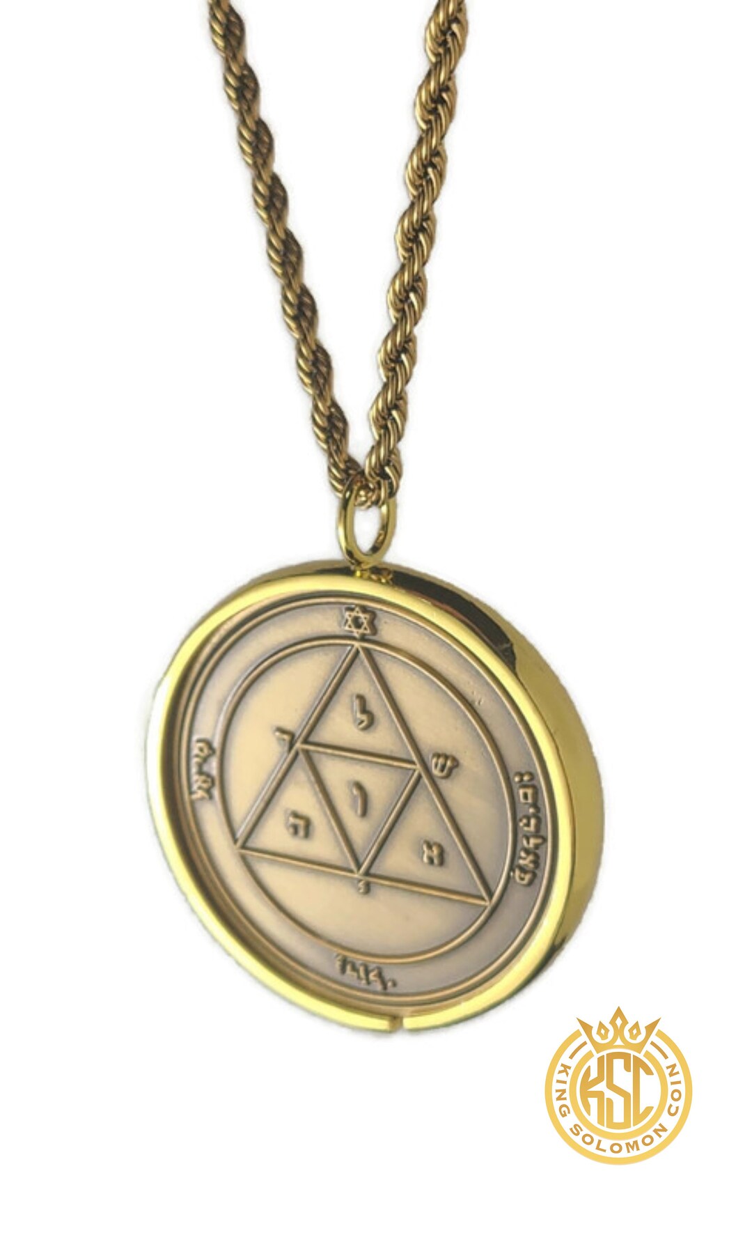 Third Pentacle of Mars + 72 Names of God + 1fitall King Solomon Coin ...