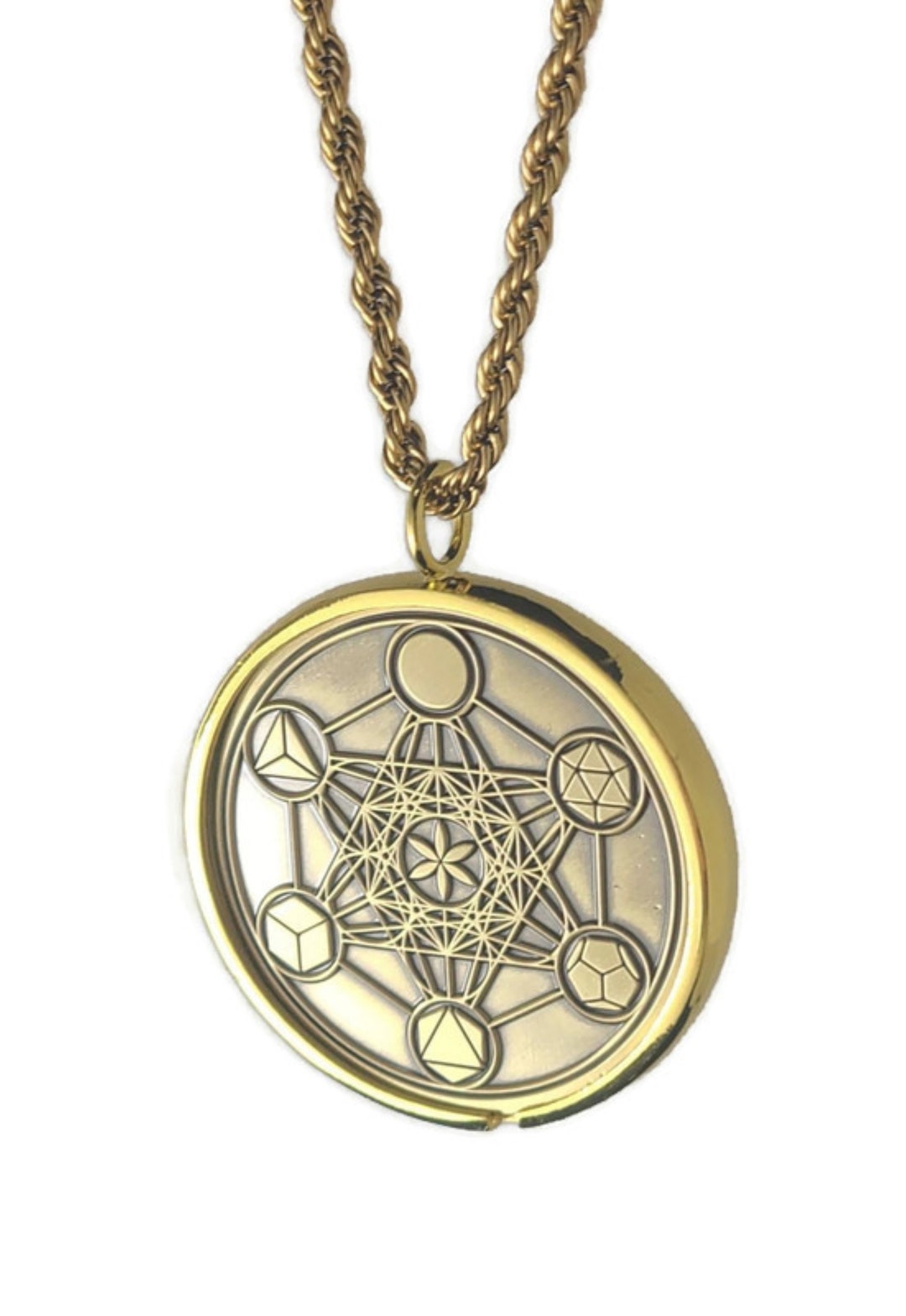 Metatron's Cube 72 Names of God 1fitall King Solomon Coin Bezel ...