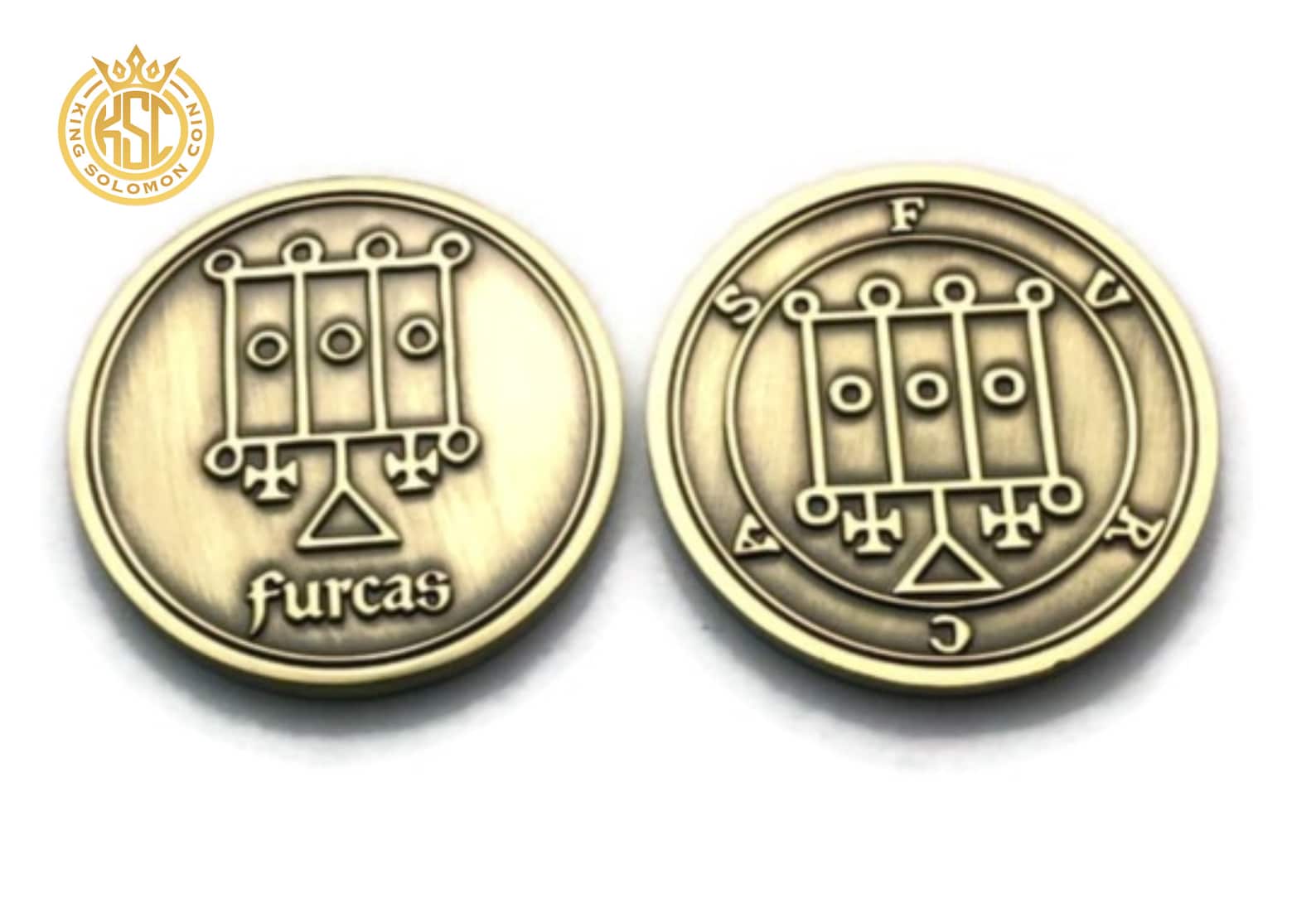 FURCAS Demon Sigil Ars Goetia King Solomon Coin Seal Talisman - Etsy Israel