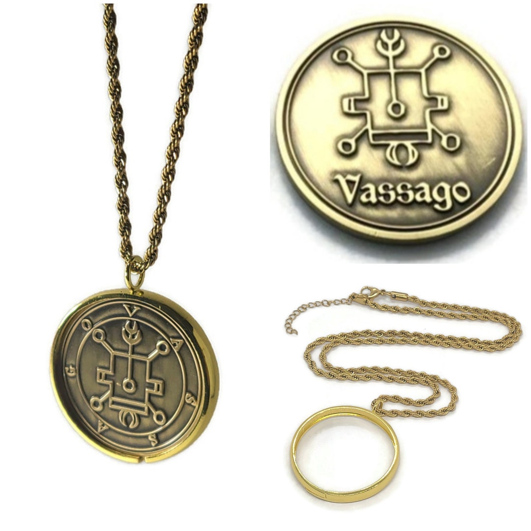 VASSAGO Pruflas Busas Demon Sigil Ars Goetia King Solomon Coin Seal ...