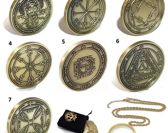 3rd SUN SEAL Coin the Third Pentacle of the Sun Coin - Etsy