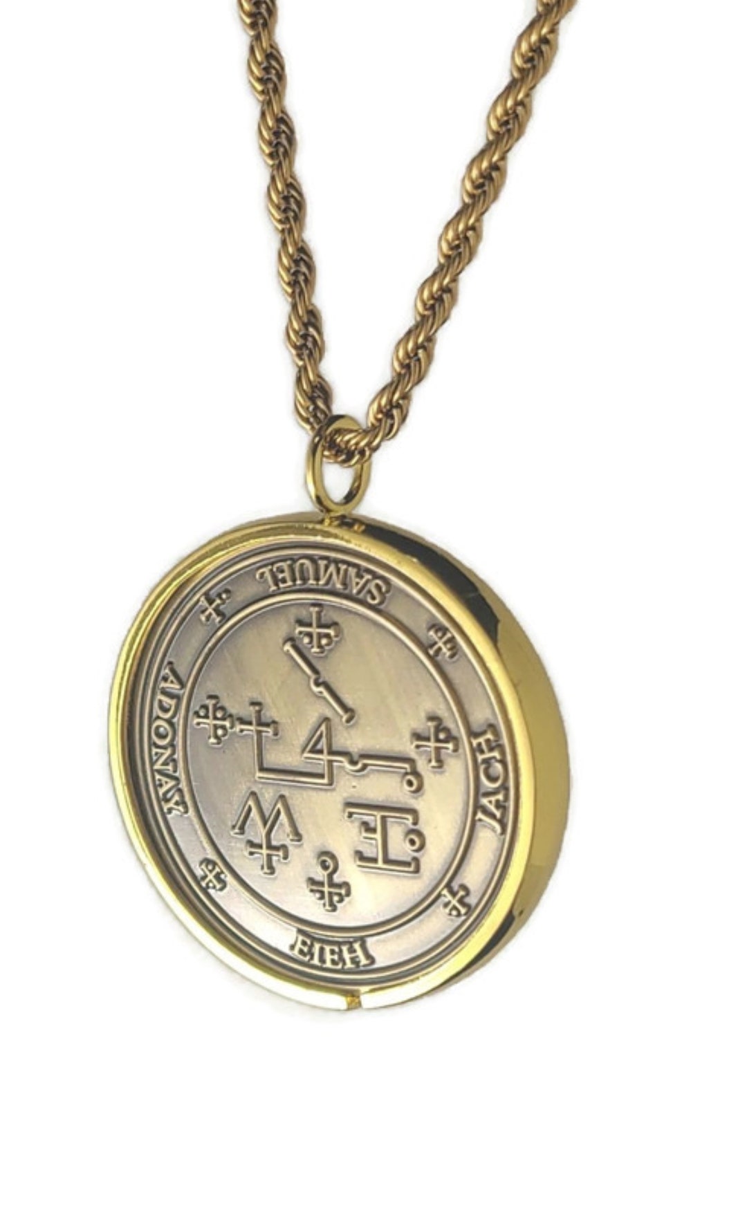 The Archangel Samael 72 Names of God 1fitall King Solomon Coin Bezel ...