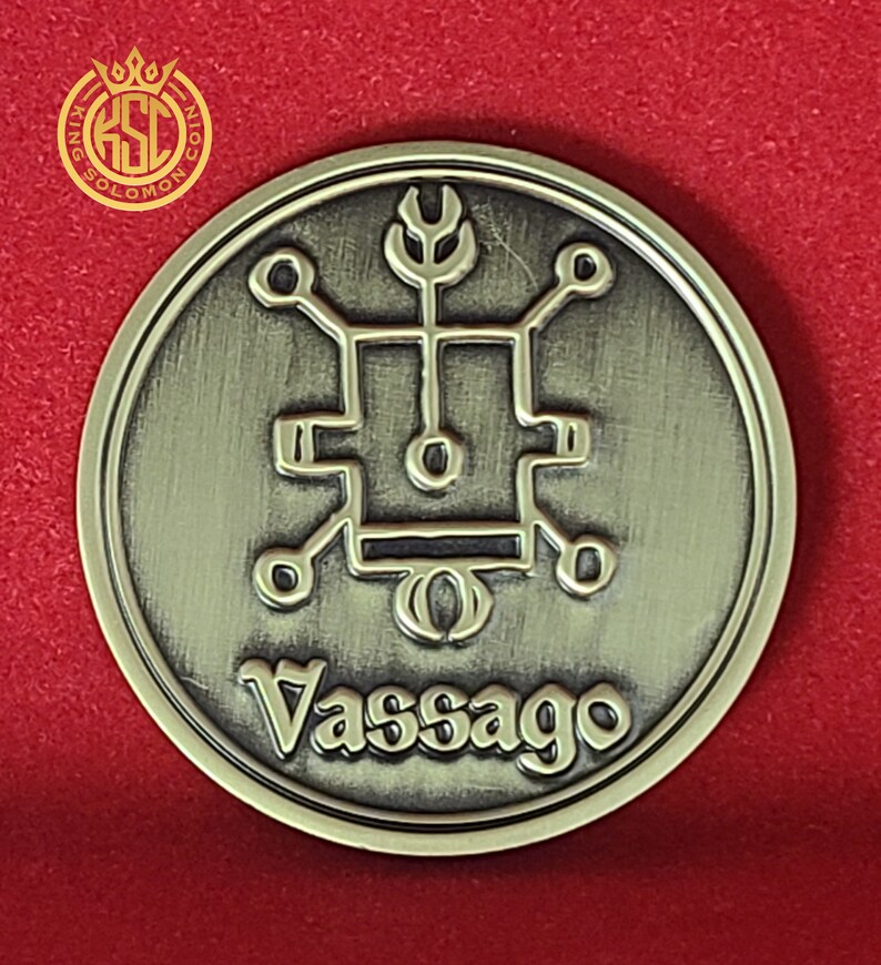 VASSAGO Pruflas Busas Demon Sigil Ars Goetia King Solomon Coin - Etsy