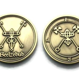 BAEL Baalzebub Beelzebub Demon Sigil Ars Goetia King Solomon Coin Seal ...