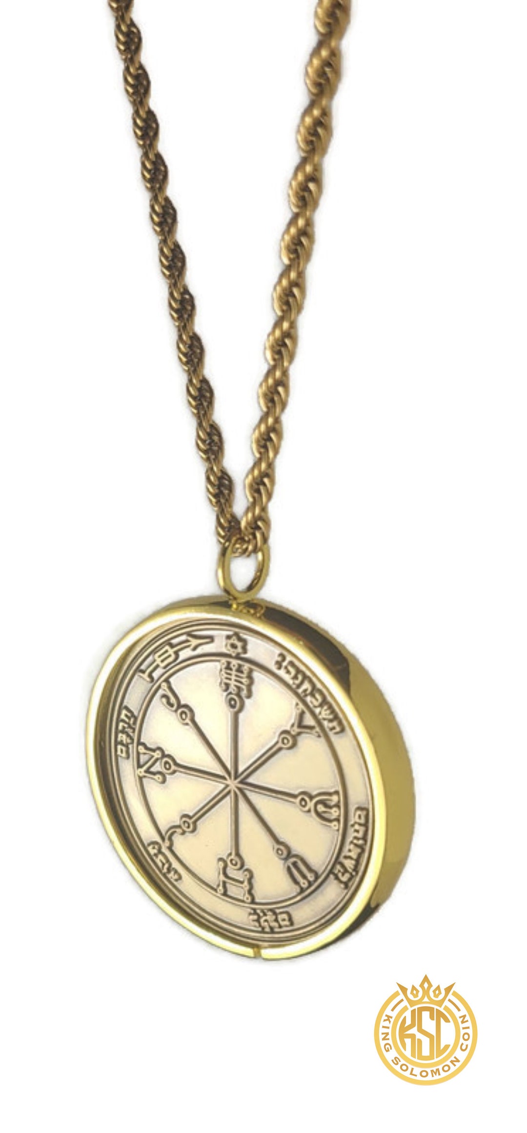 Sixth Pentacle of Mars Necklace, Protection Talisman, Strength ...