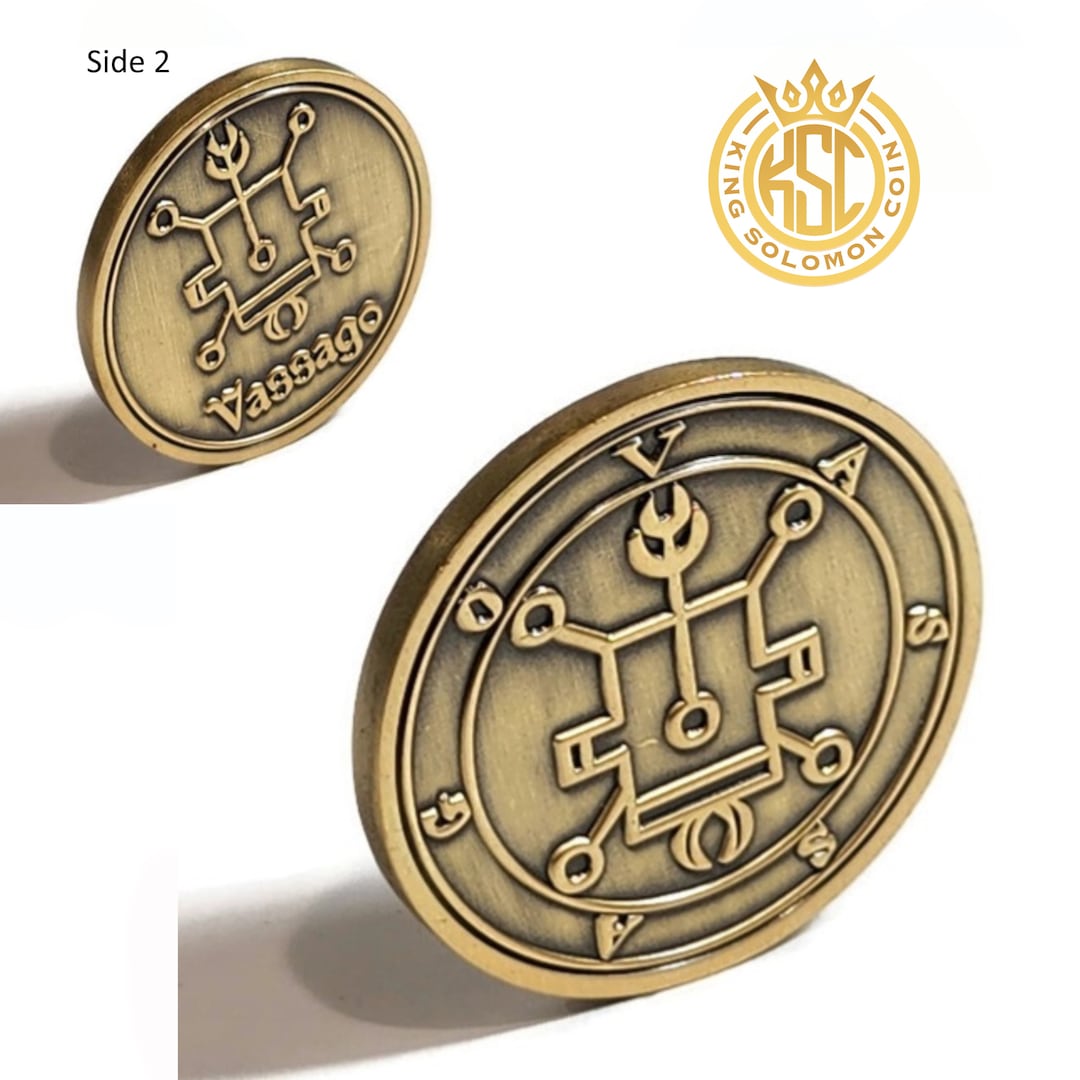 VASSAGO Pruflas Busas Demon Sigil Ars Goetia King Solomon Coin Seal ...