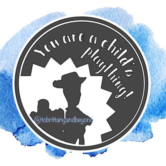 Toy Story Circle-Style Decal | Etsy